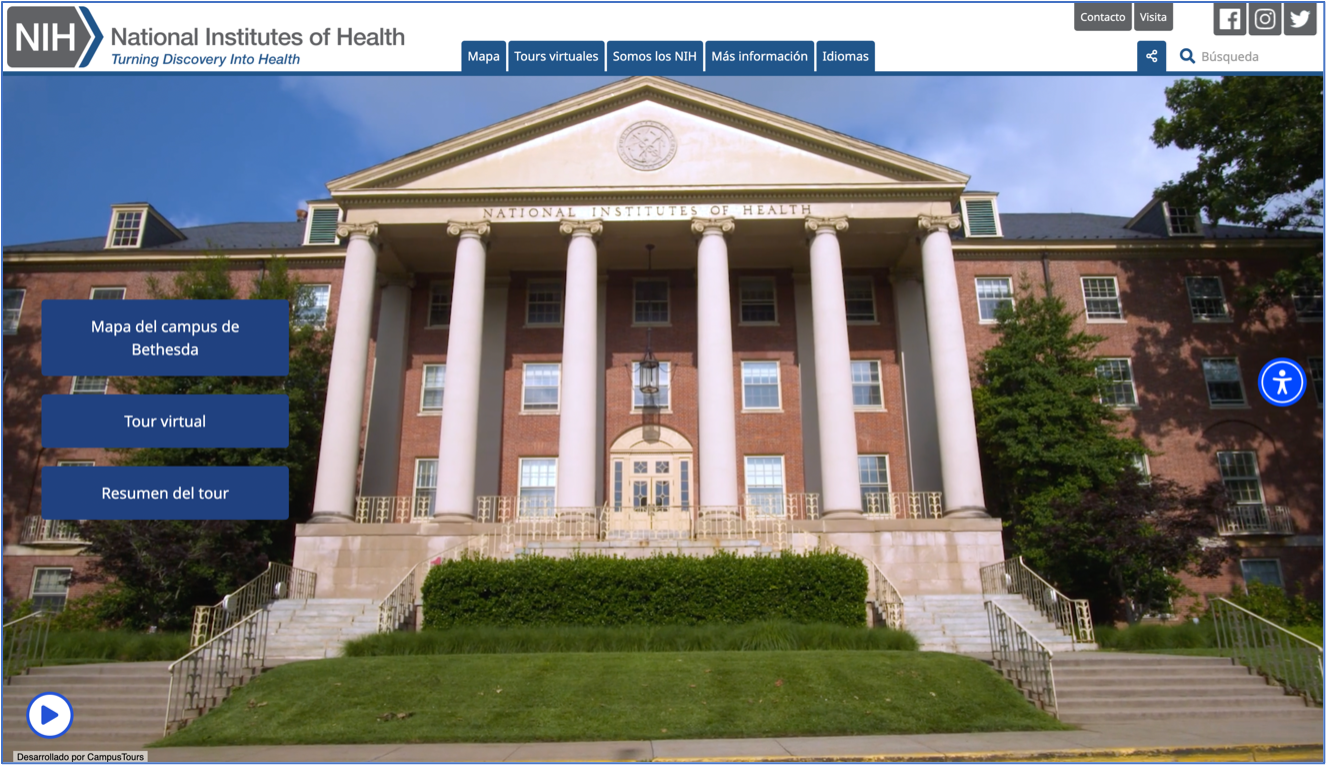 ¡El Tour Virtual de los NIH está disponible en español! | Los Institutos Nacionales de Salud
